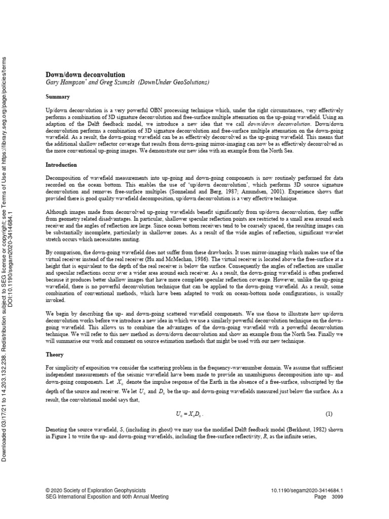 Downdown Deconvolution | PDF