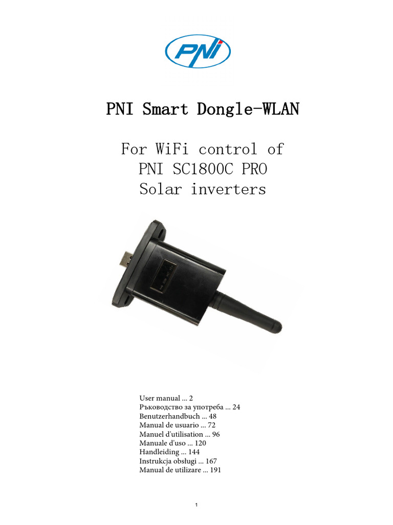 PNI Smart Dongle-WLAN User Manual | PDF | Icon (Computing) | Computer ...
