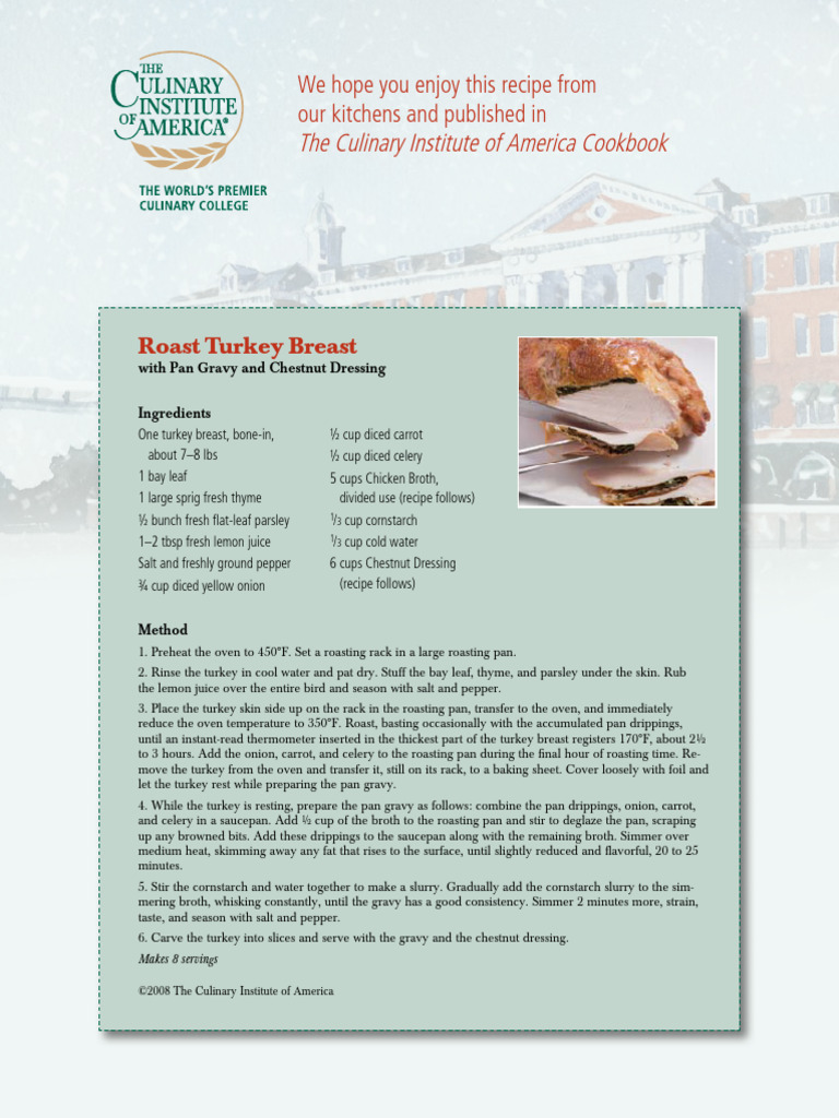 Cia Thanksgiving Holiday Recipes | PDF | Roasting | Stuffing