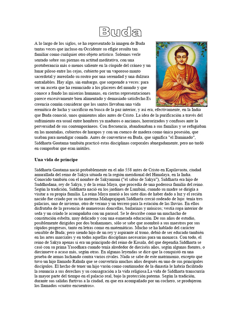 Biografia Buda | PDF