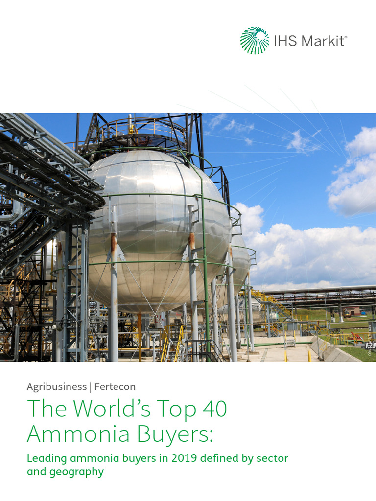 IHSMarkit Fertecon The Worlds Top40 Ammonia Buyers MARKETING | PDF ...