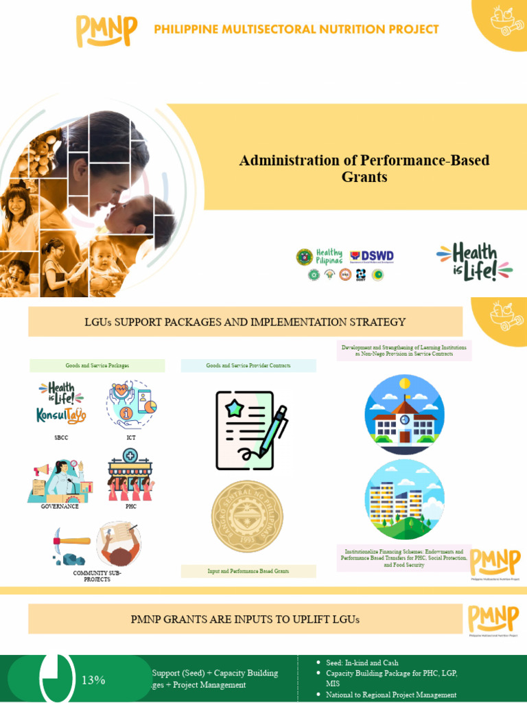 Administration of Performance Based Grants | PDF