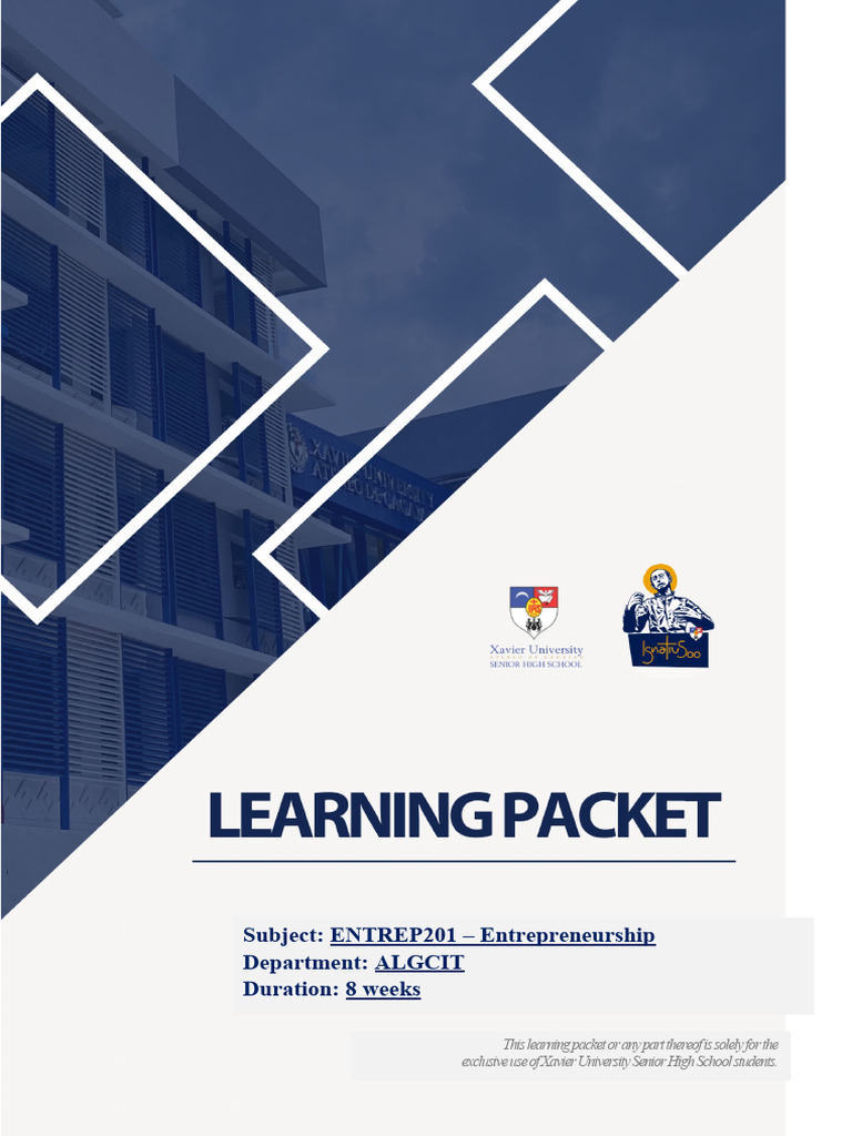 Entrepreneurship Course Outline for Students | PDF