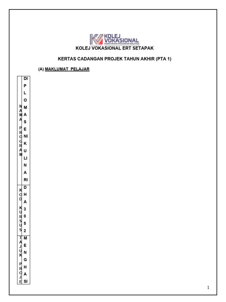 Proposal Pta 1 Azra Khadi | PDF