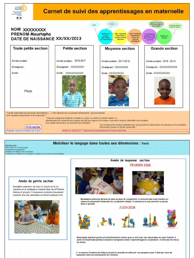 Evaluation Positive Mater Carnet de Moustafa 25531 | PDF