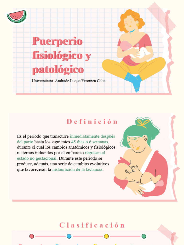 Puerperio Normal y Patologico Andrade Luque Veronica Celia | PDF ...