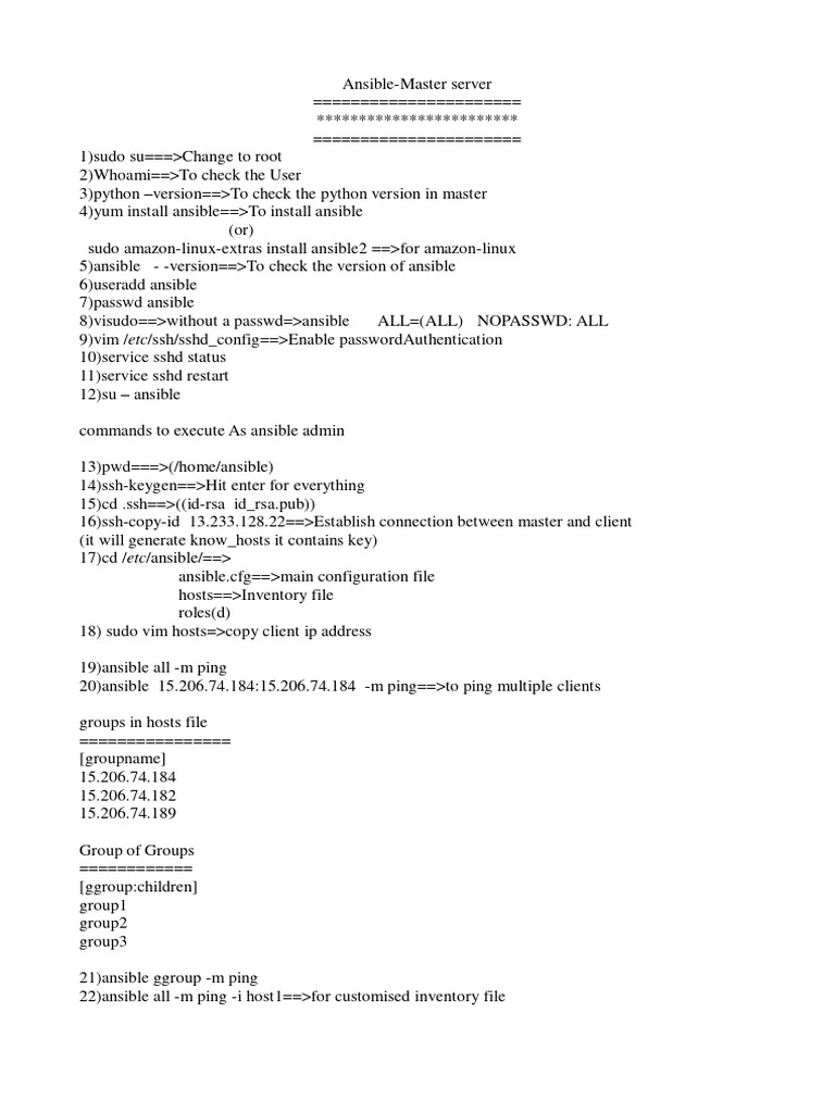 Ansible | PDF | Computer Science | Software