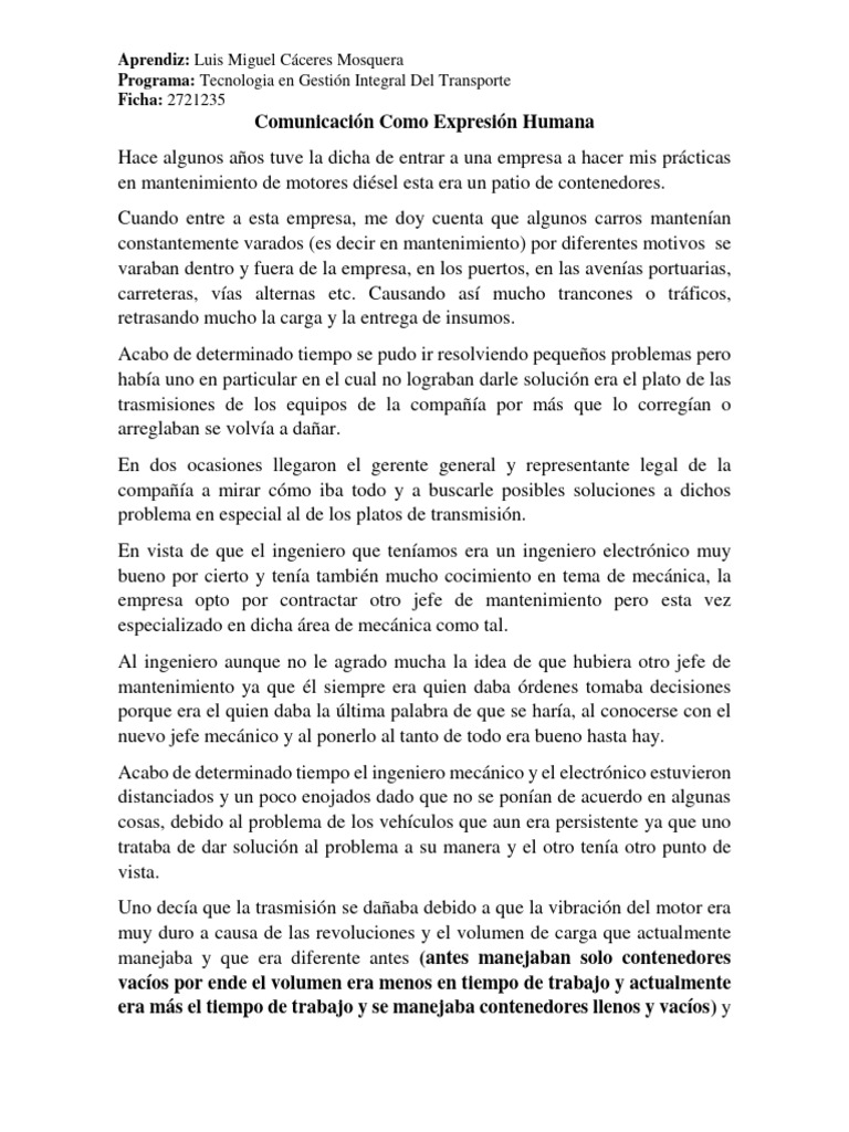 Comunicación Como Expresión Humana | PDF