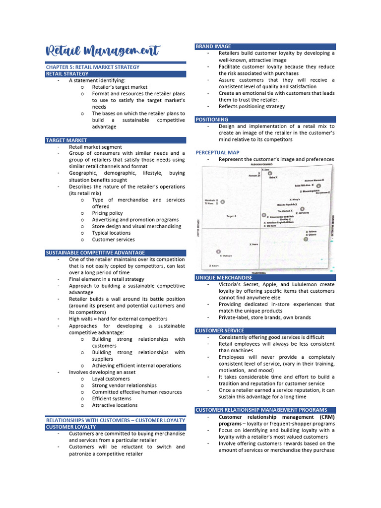 Chapter 5 - Retail | PDF | Retail | Strategic Management