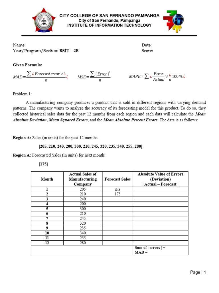 Forecasting | Download Free PDF | Forecasting | Errors And Residuals