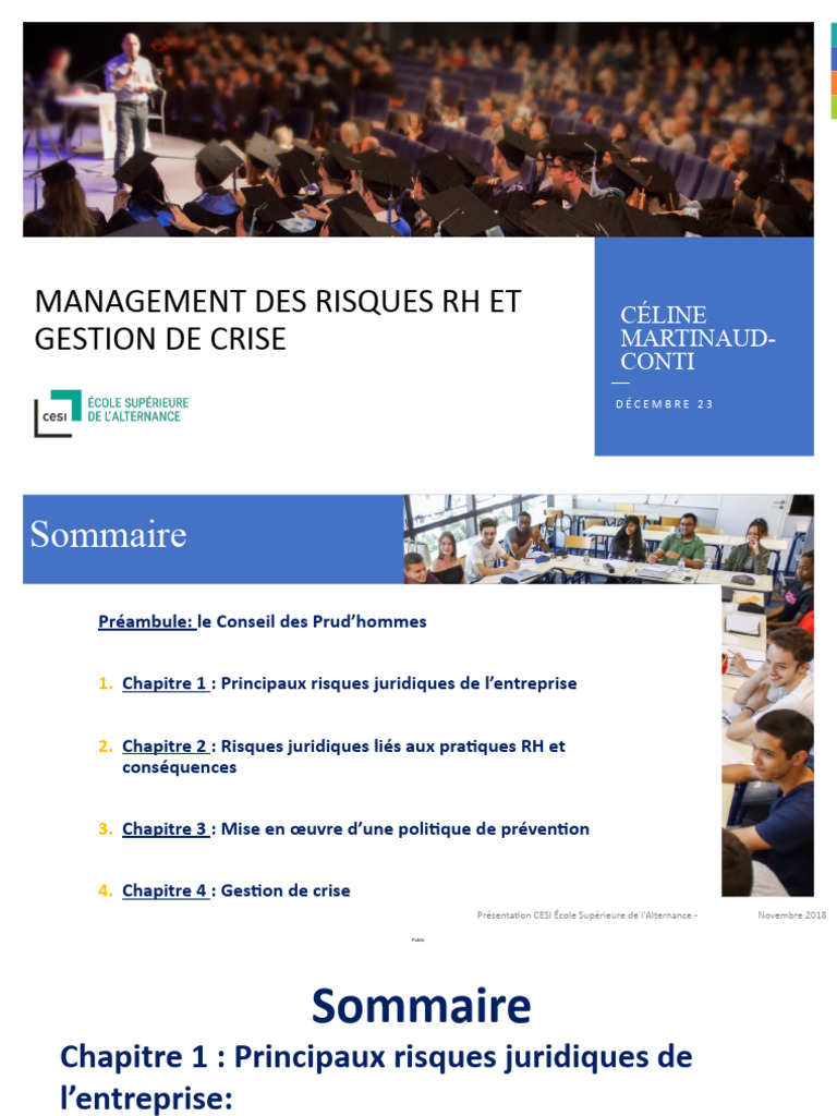 Management Des Risques RH | PDF | Risque | Règles de concurrence