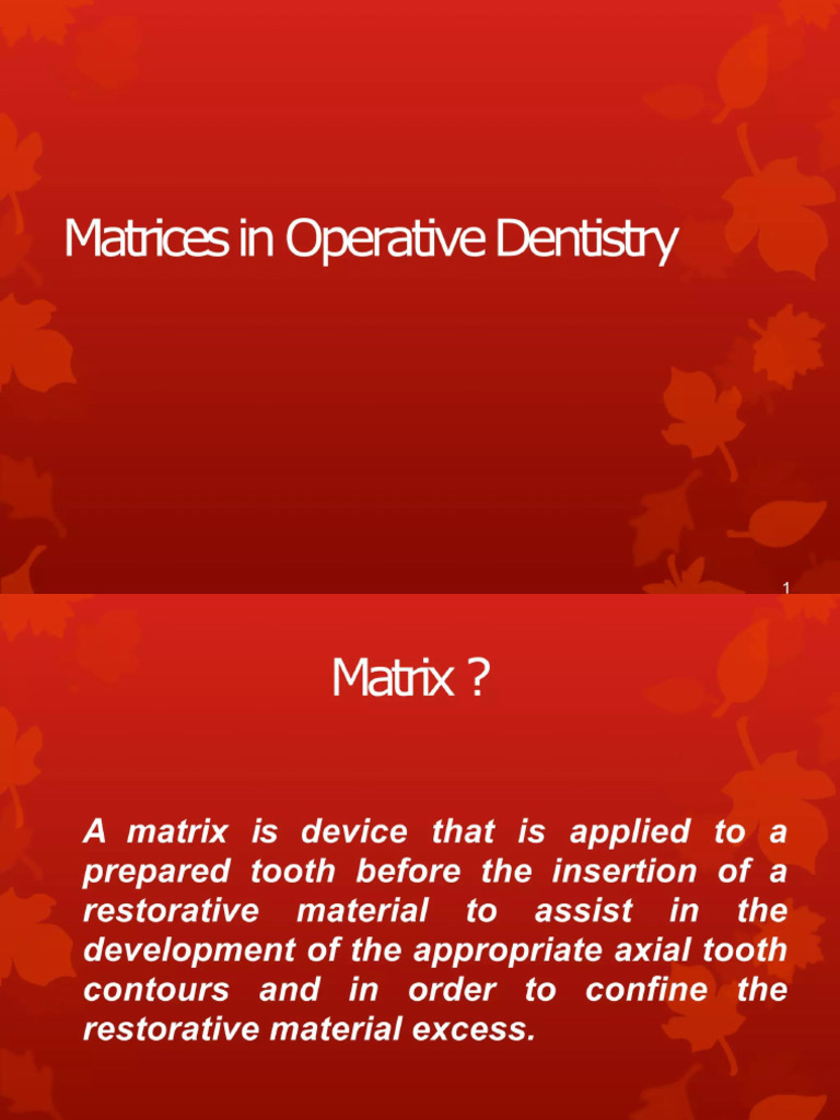 Matrix Band | PDF