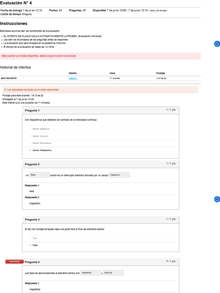 Evaluación #4 - Instrumentación Industrial - C5 3ero C-A - C5 3ero D-A ...