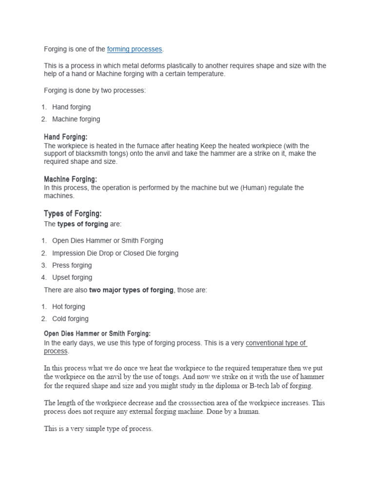 Forging | PDF | Forging | Alloy