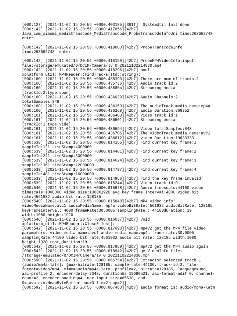 Trace | PDF | Codec | Video
