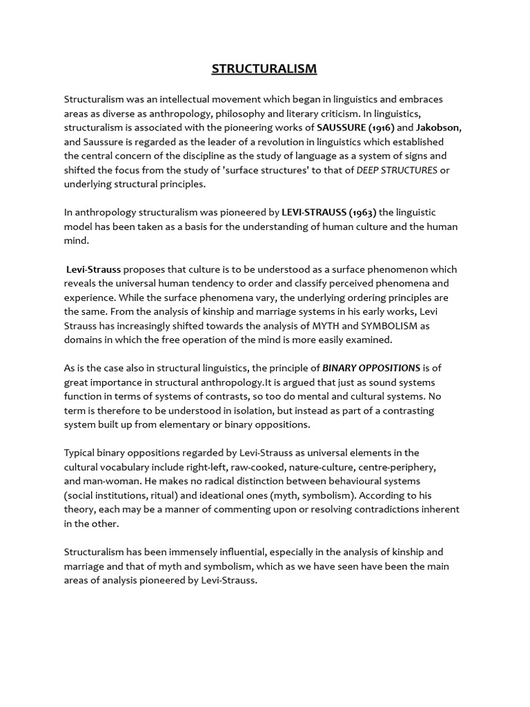 6 (D) Structuralism | PDF