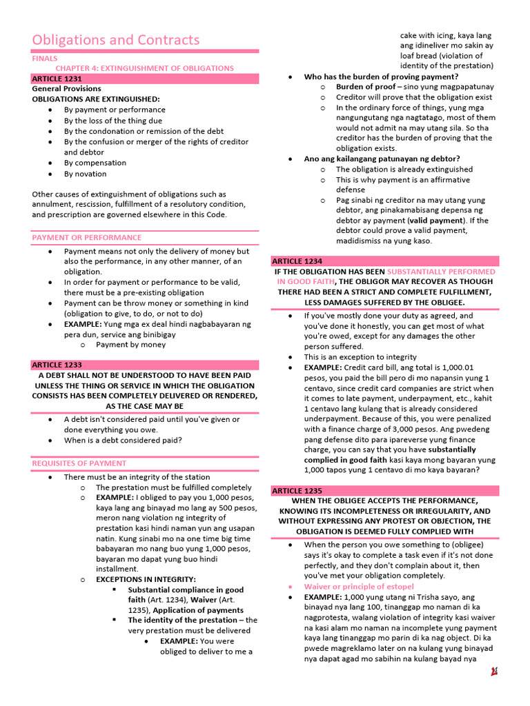 Oblicon Finals | PDF | Debt | Promissory Note