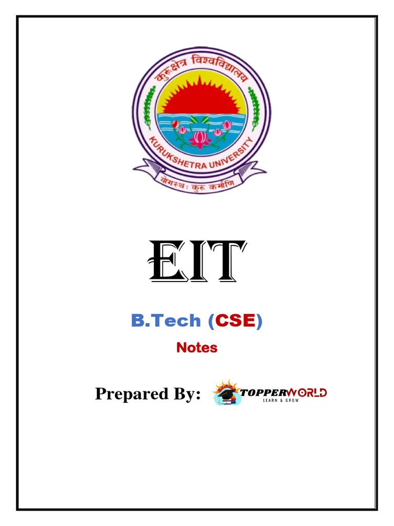 EIT CSE Notes | PDF | Programming | Constructor (Object Oriented ... EIT CSE Notes | PDF | Programming | Constructor (Object Oriented ...