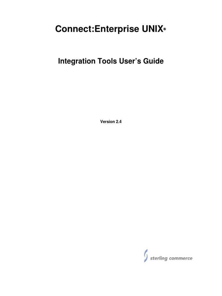 Connect Enterprise Integration Tools Users Guide | PDF | Command Line ...