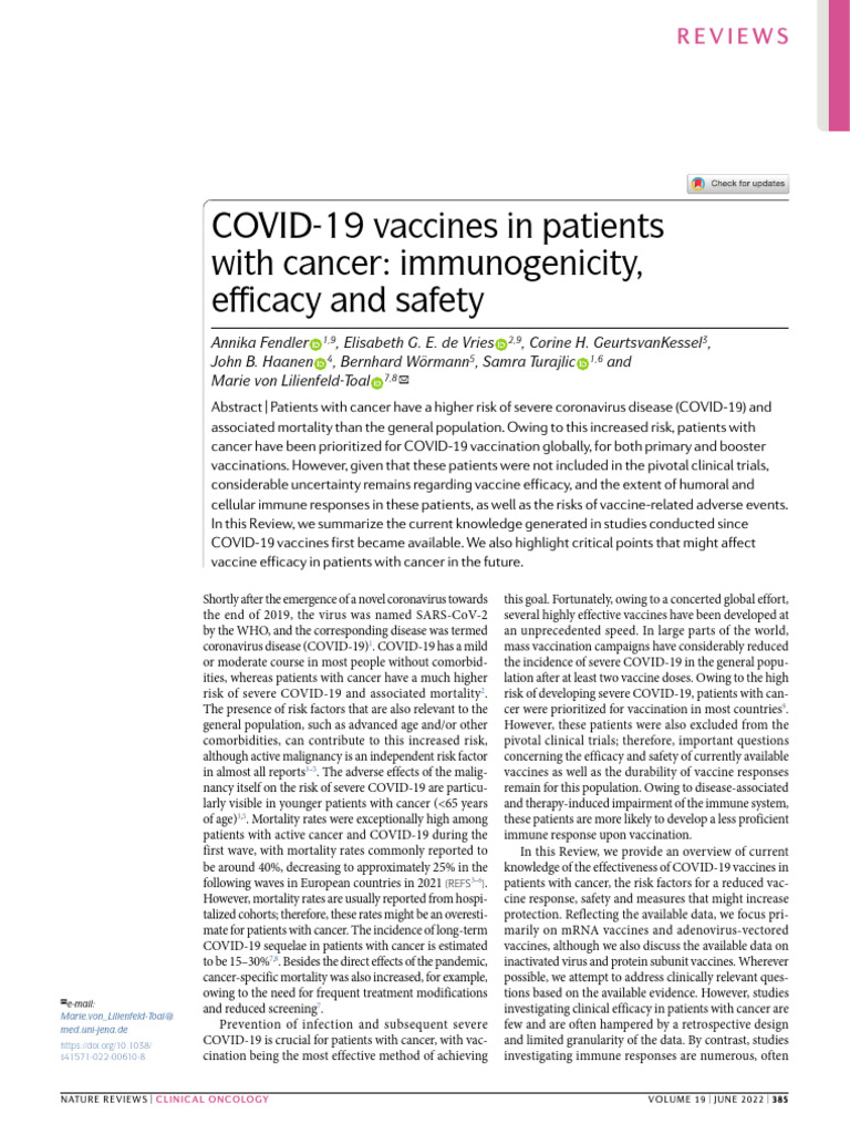 2022 Article 610 | PDF | Influenza | Cancer