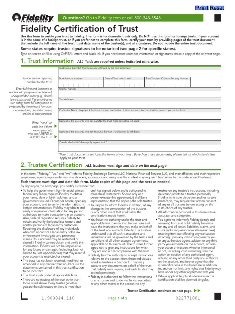 Cert of Trust | PDF | Trust Law | Notary Public