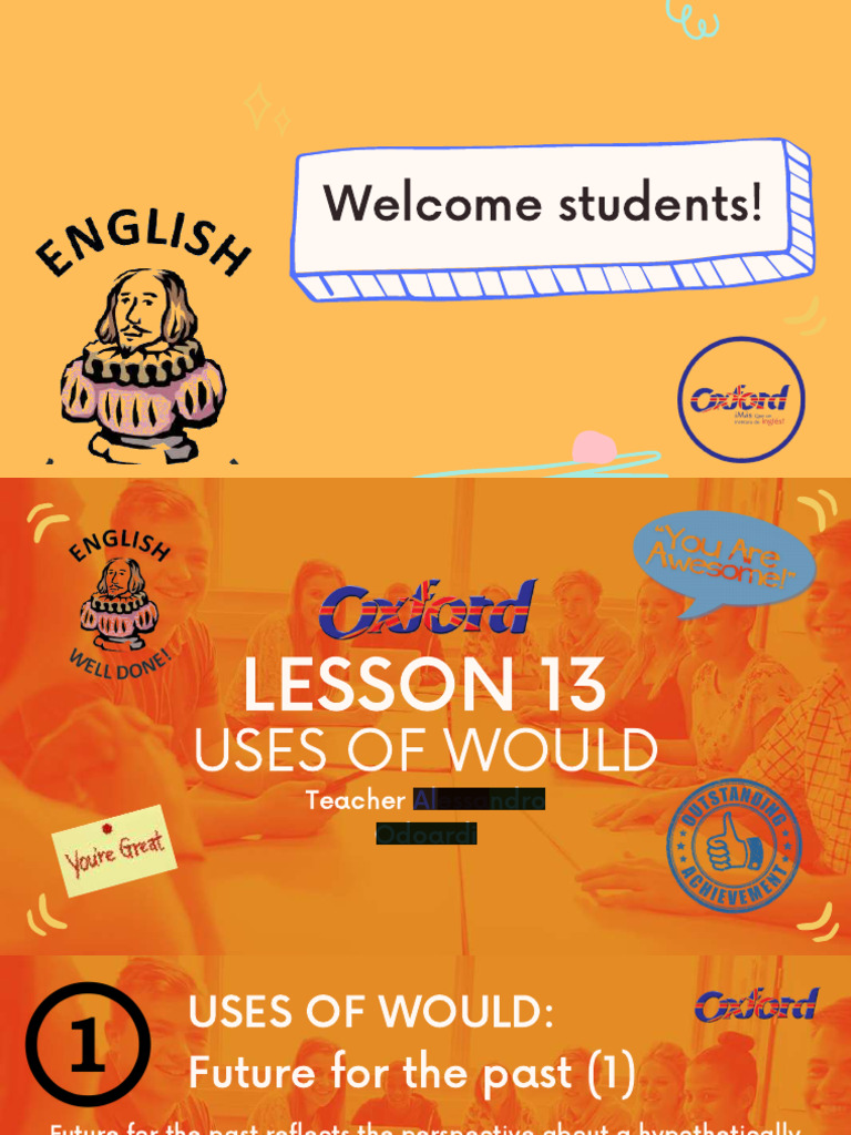 Understanding the Uses of "Would" | PDF | Language Arts & Discipline