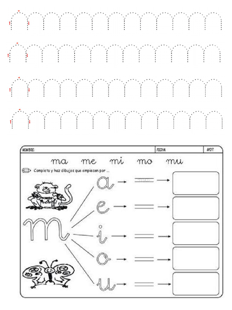 Letra M Actividades PDF | PDF