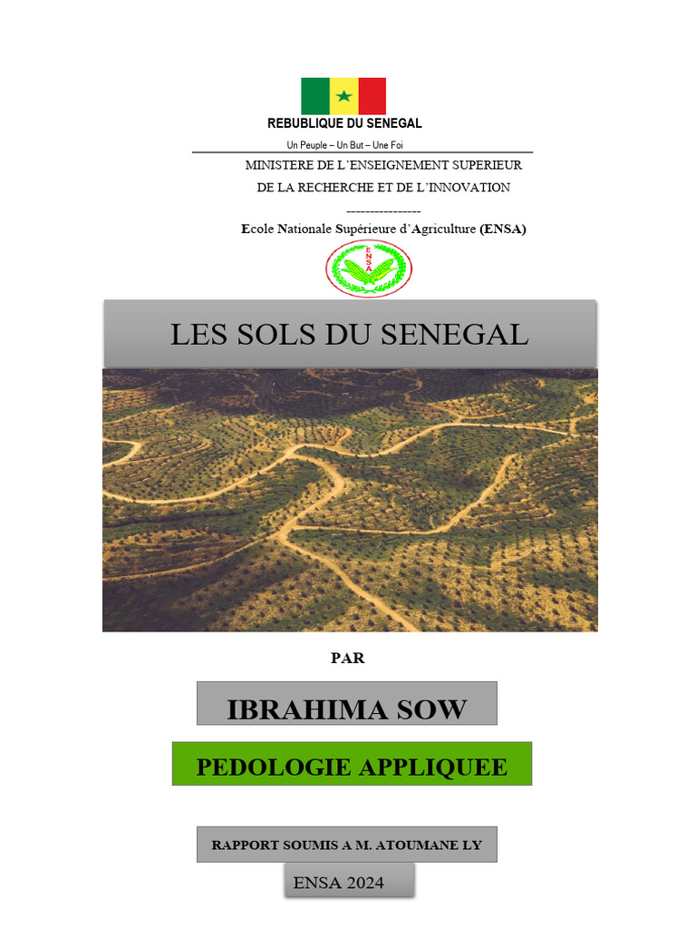 Les Sols Du Senegal | PDF | Sol (pédologie) | Sénégal