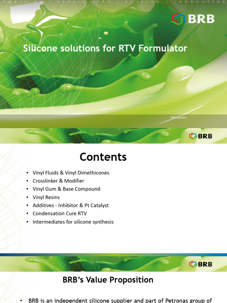 Solutions For Silicone RTV 2 Formulator 2 | PDF | Silicone | Applied ...