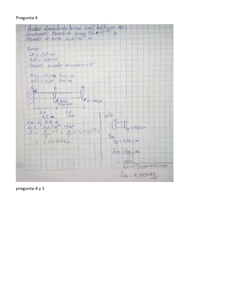 Resolucion de Examen Final de Mecanica de Materiales II | PDF