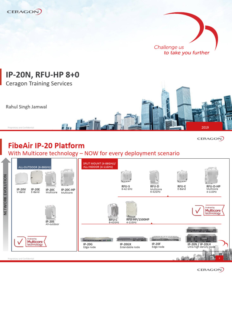 Ceragon IP-20N, RFU-HP 8+0 | PDF | Radio | Computer Network