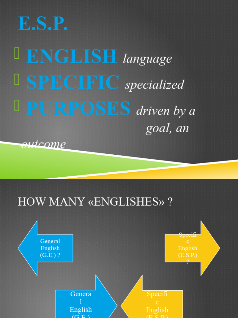 ESP-Origins, Developments, Applications | PDF | Teachers | English Language
