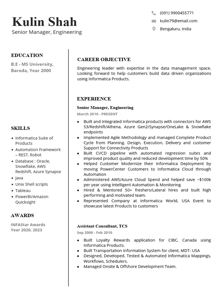 Kulin Resume | PDF | Amazon Web Services | Computing