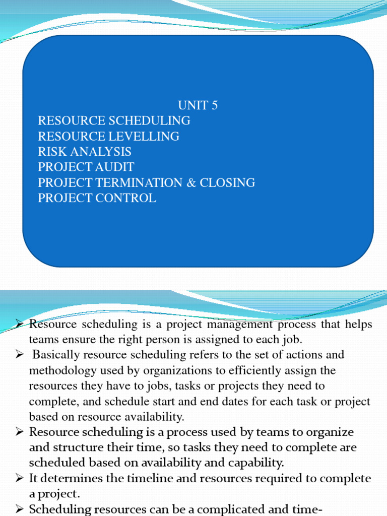unit-5-project-risk-and-audit-pdf-project-management-risk