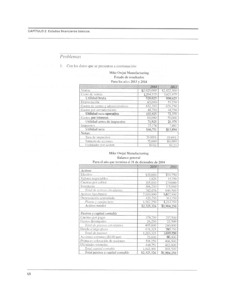 Ejercicio Capitulo 2 | PDF