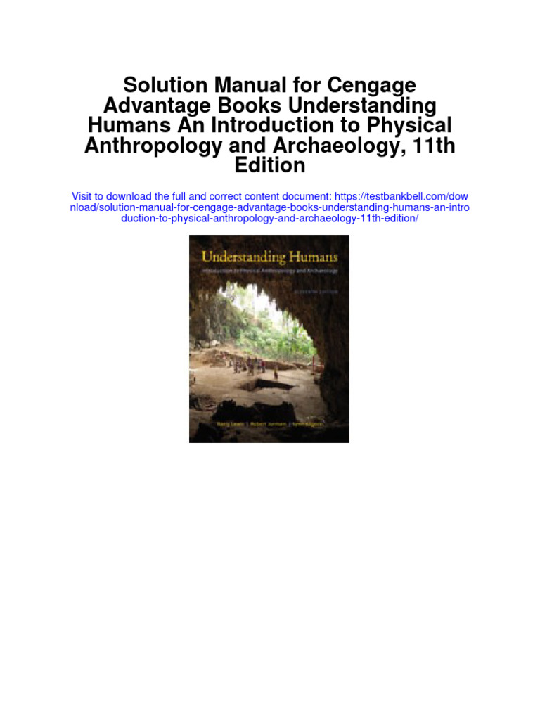 Solution Manual For Cengage Advantage Books Understanding Humans An ... Solution Manual For Cengage Advantage Books Understanding Humans An ...