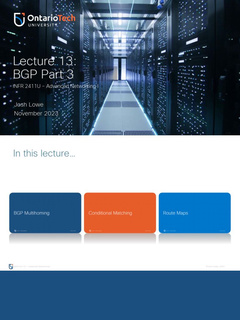 Lecture 13 Bgp Part 3 Download Free Pdf Routing Router Computing 6263