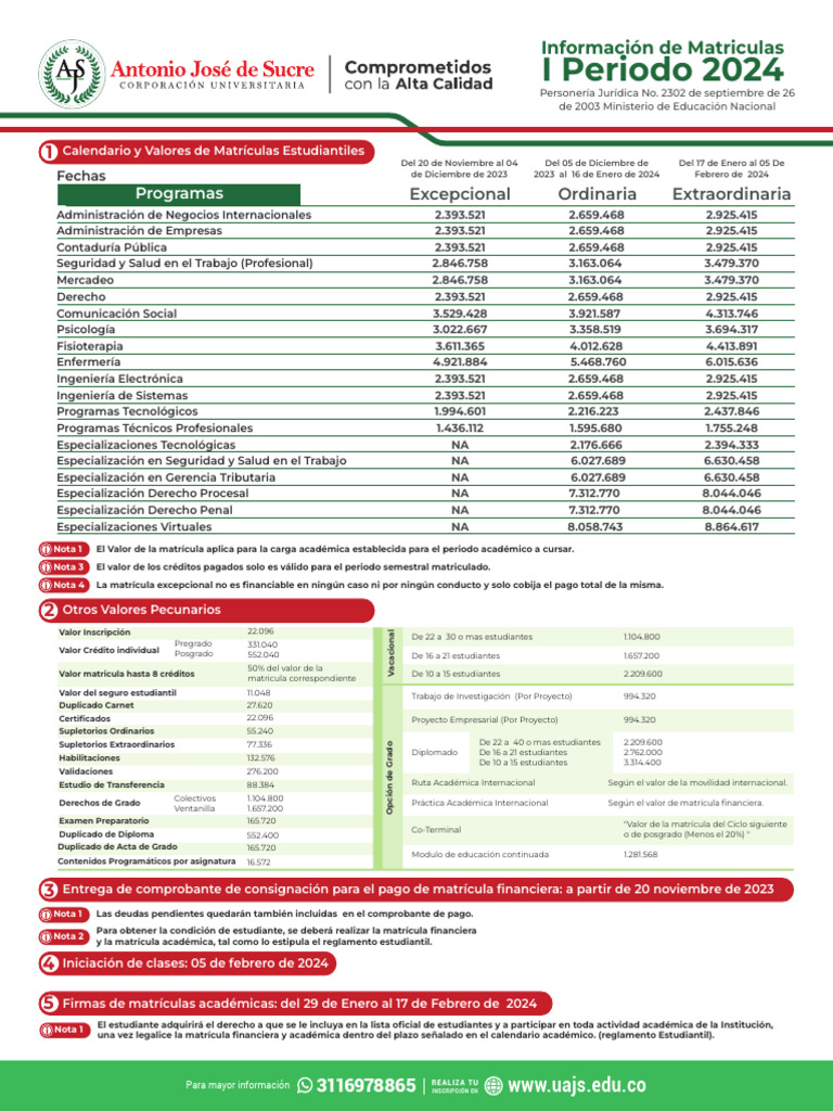 Calendario Academico - IP - 2024 | PDF