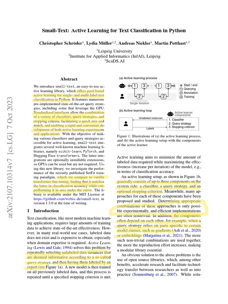 Samll Text Active Learning | PDF | Receiver Operating Characteristic | Statistical Classification