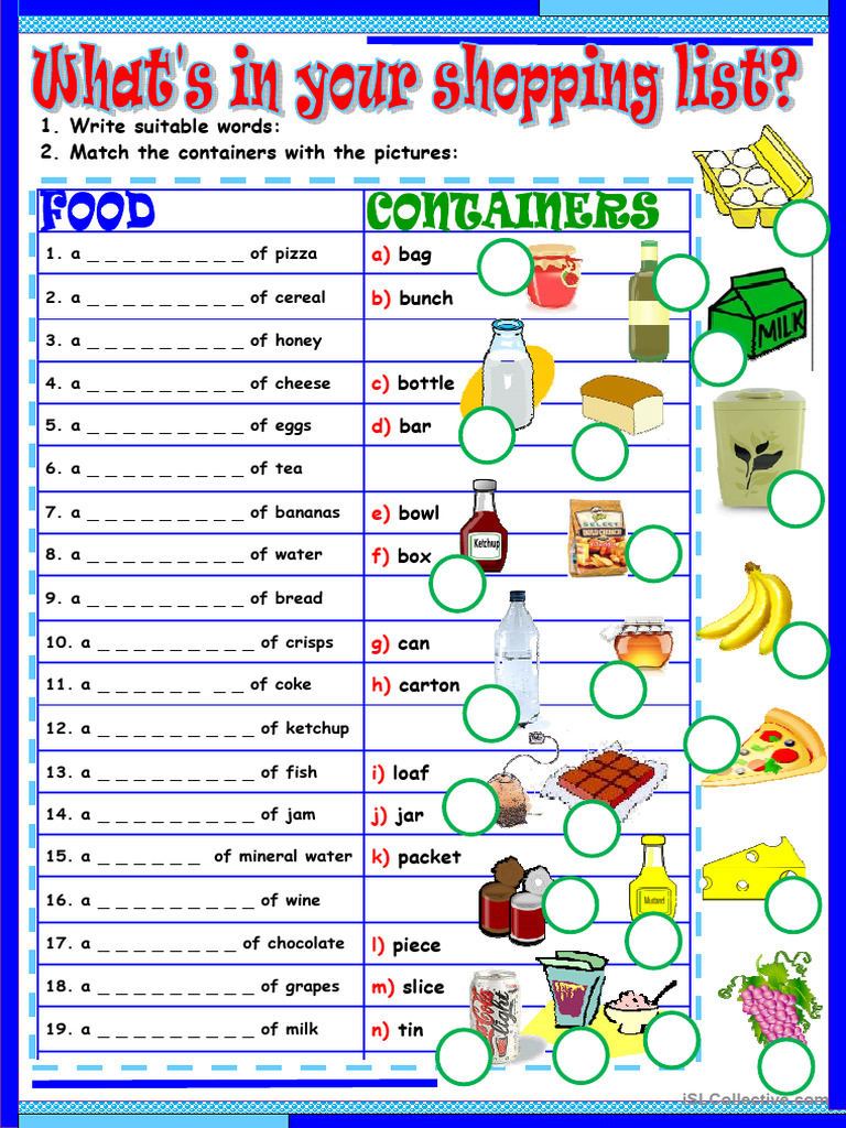 Whar's in Your Shopping List | PDF