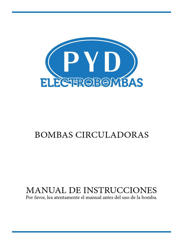 Bombas Circuladoras Esp Ing Fra | PDF | Bomba | Rodamiento (Mecánico)
