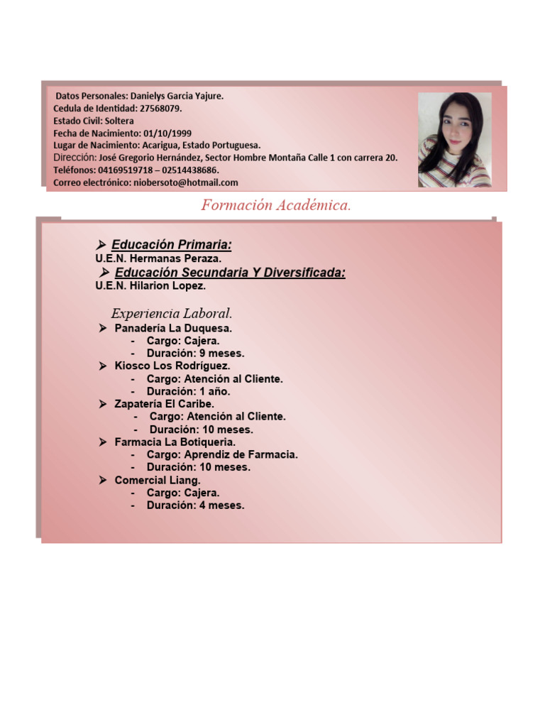 Curriculum Dani Actualizado Abril 2015 | PDF
