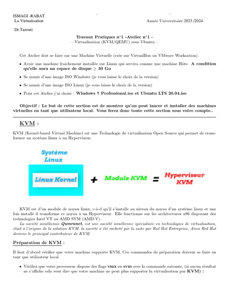 TP1 Virtualisation | PDF