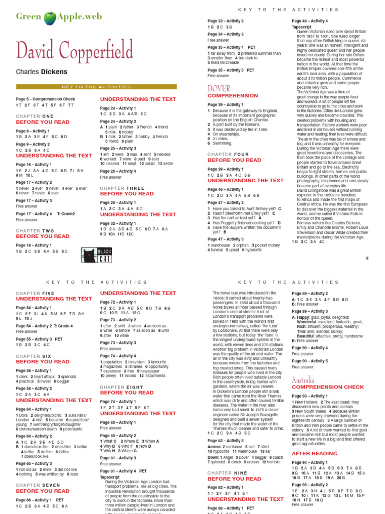 GA DavidCopperfield2013 KEY | PDF | David Copperfield