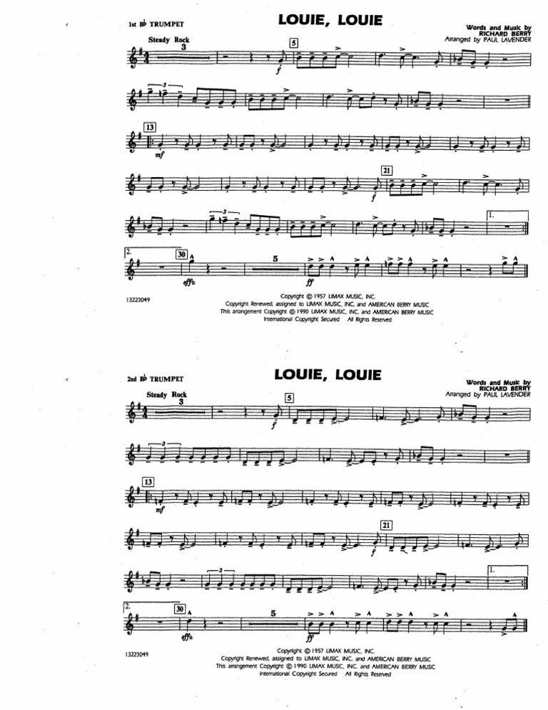 louie-louie-parts__1_TROMPETE | PDF