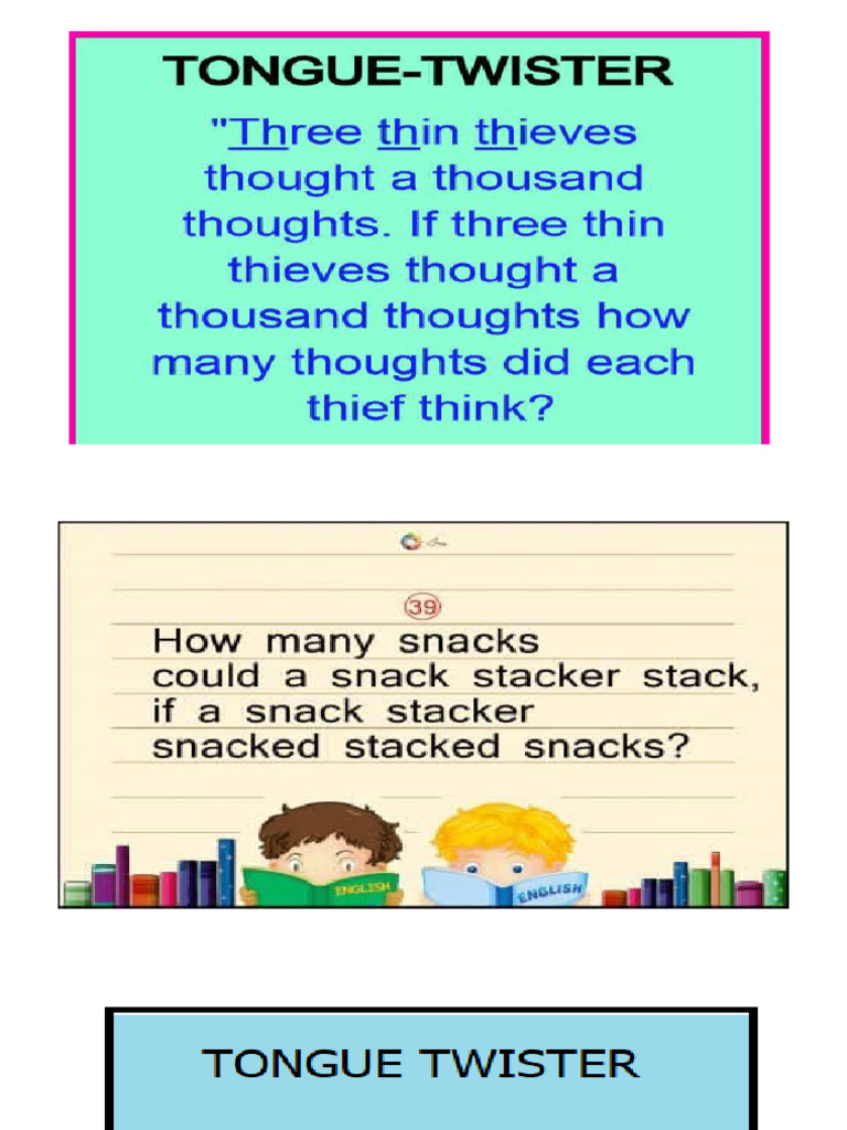 Tongue Twisters | PDF