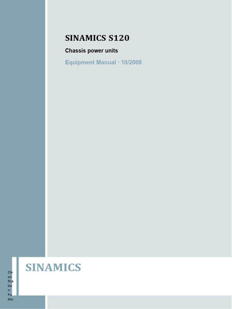 SINAMICS S120 Chassis Power Sections Reemplazo Power Block | PDF ...