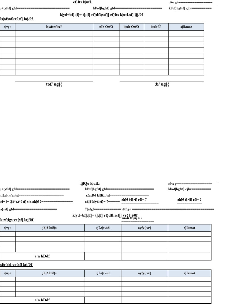 Quarterly Financial Report's Format NGO | PDF