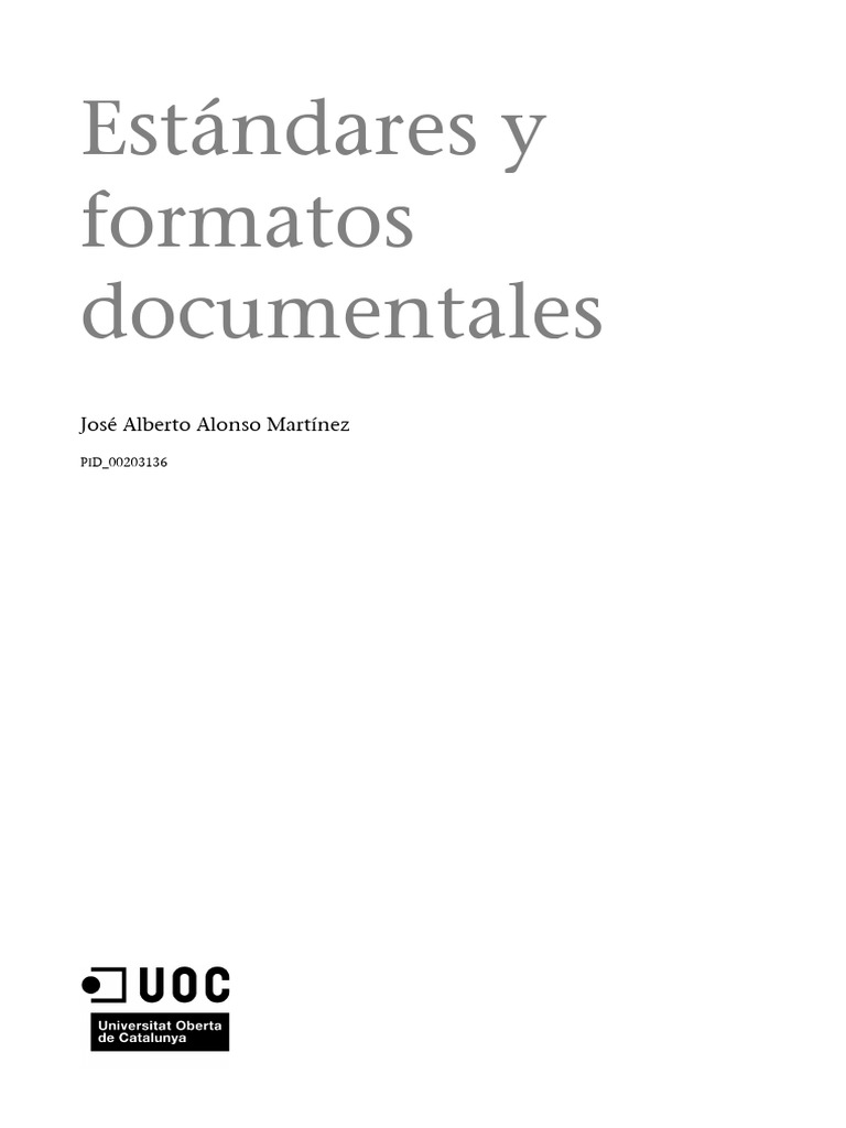 Formatos y Estándares | PDF