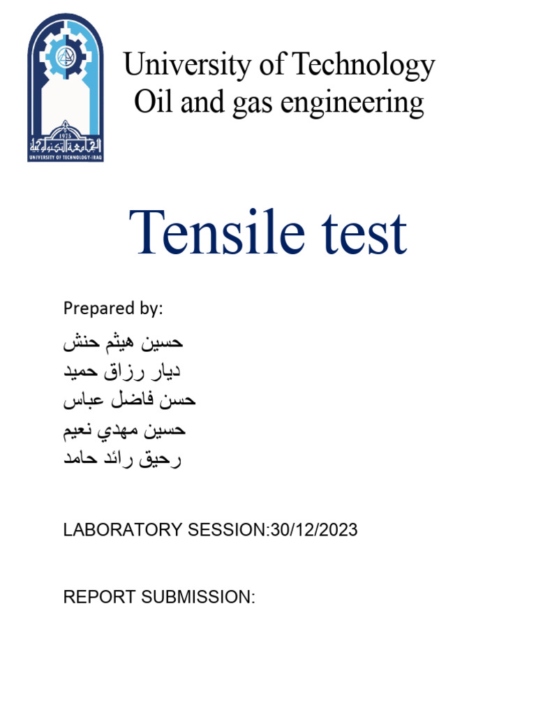 Tensile Test With Math Complete | PDF | Ultimate Tensile Strength ...